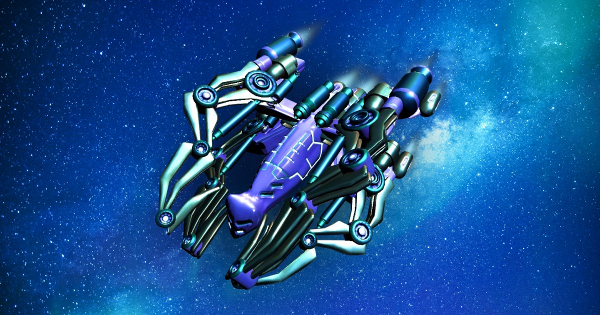 3D sci-fi spaceship Xeno-Mantis #06mf | 3D Vehicles | Unity Asset Store
