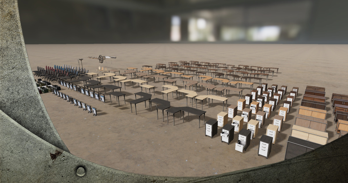 Office Props Collection HQ | 3D Furniture | Unity Asset Store