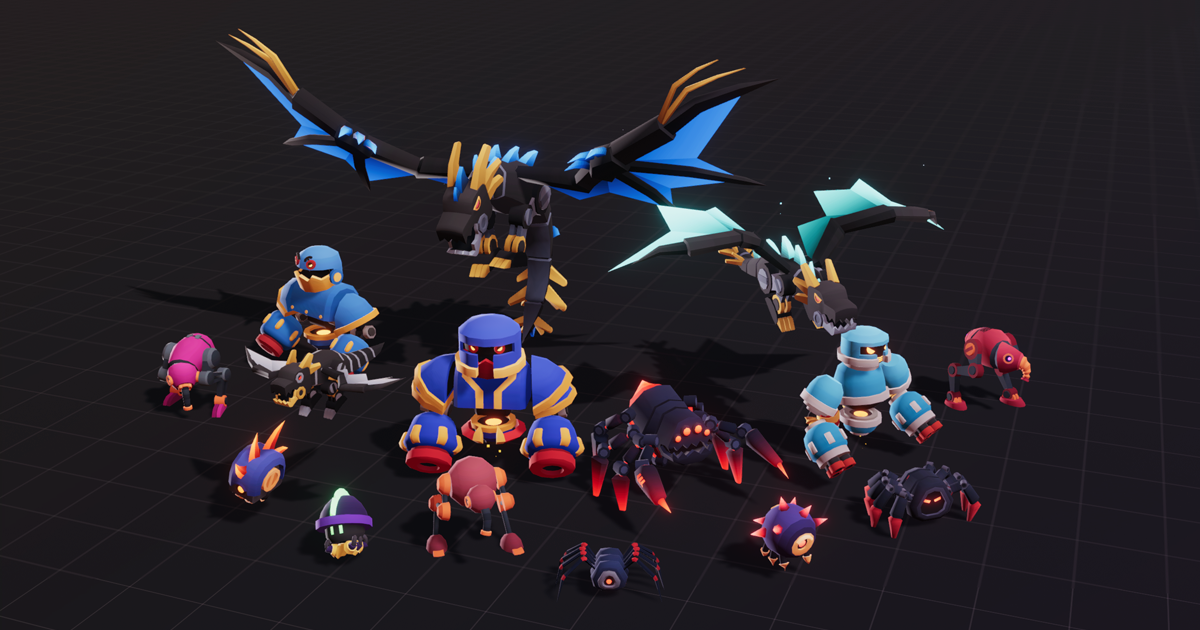 Robots Ultimate Pack 02 Cute Series | 3D Robots | Unity Asset Store