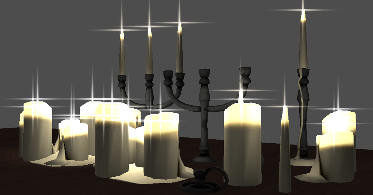 Candle Set Package | 3D Props | Unity Asset Store