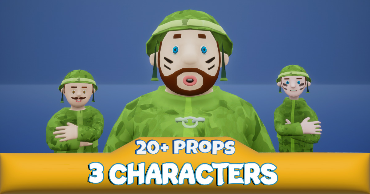 Toon Military Characters v2.0 | 3D Humanoids | Unity Asset Store