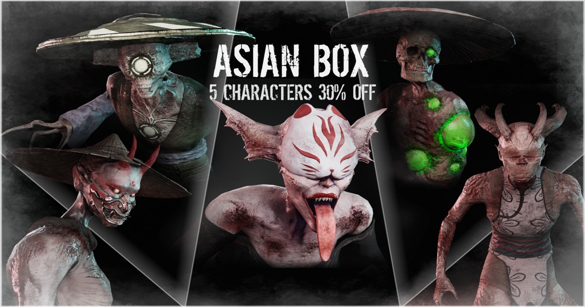 Asian Demon Pack | 3D Humanoids | Unity Asset Store