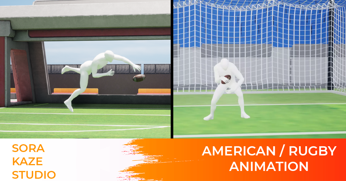 American Football & Rugby Animation | 3D 애니메이션 | Unity Asset Store