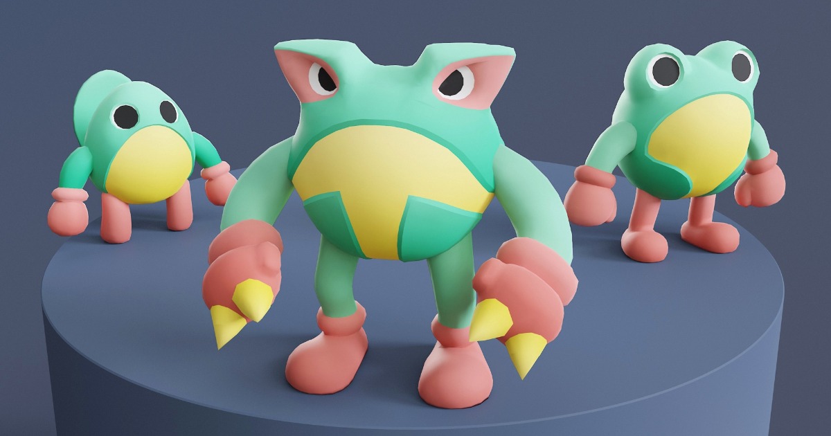 Cartoon Characters - Froggy Warriors | 3D Creatures | Unity Asset Store