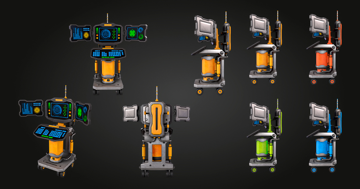 SCI-FI PC Monitor Vol. 2 | 3D Props | Unity Asset Store