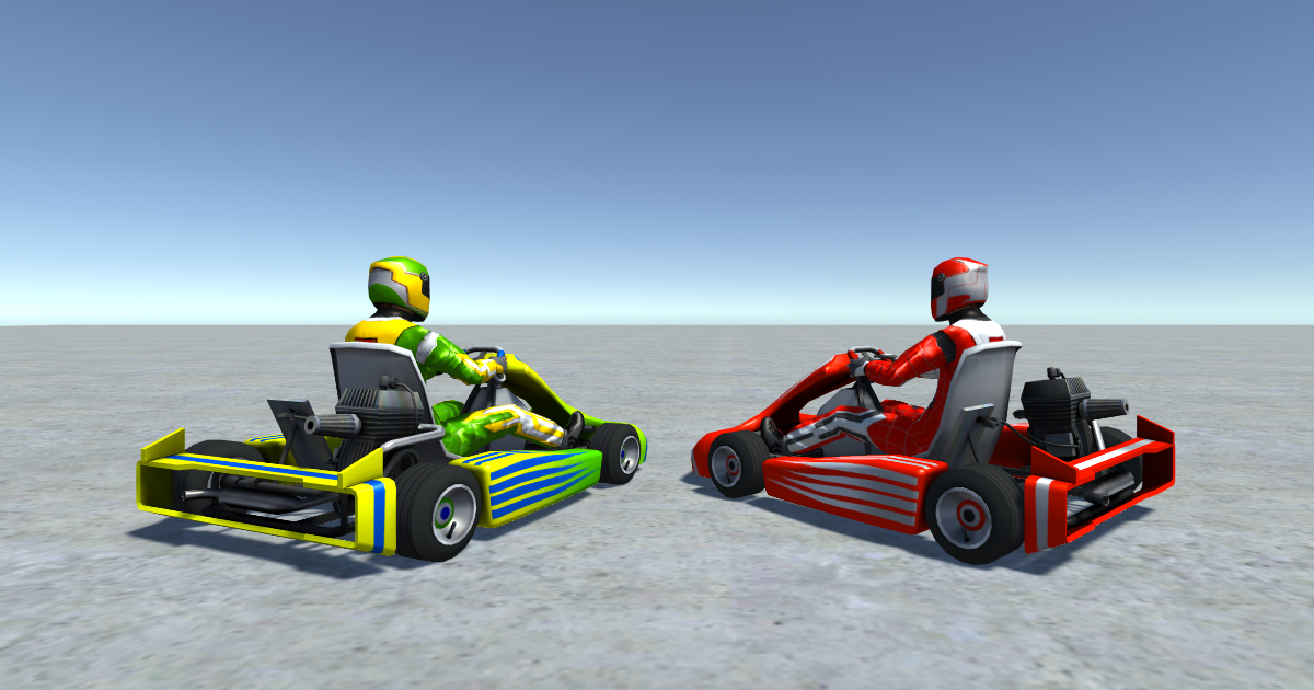 2 Low Poly Karts With Player Pack 15 | 3D 지상 | Unity Asset Store