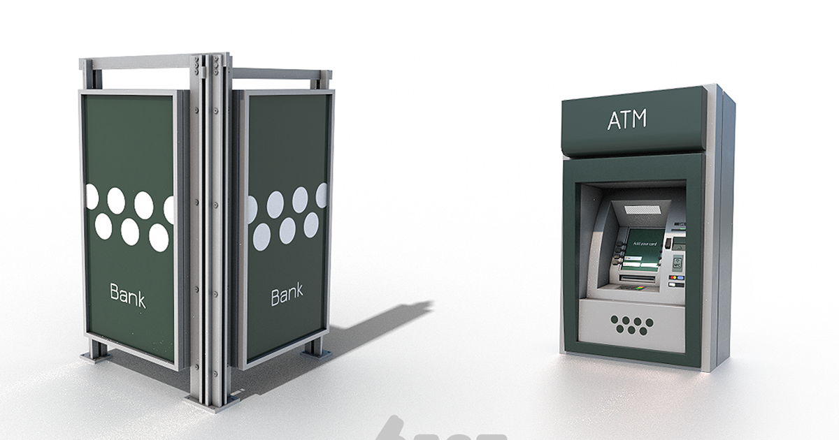 ATM bank props pack | 3D Exterior | Unity Asset Store