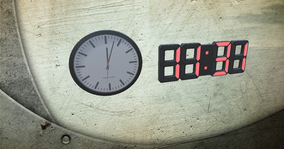 Modern Clocks HQ | 3D Interior | Unity Asset Store