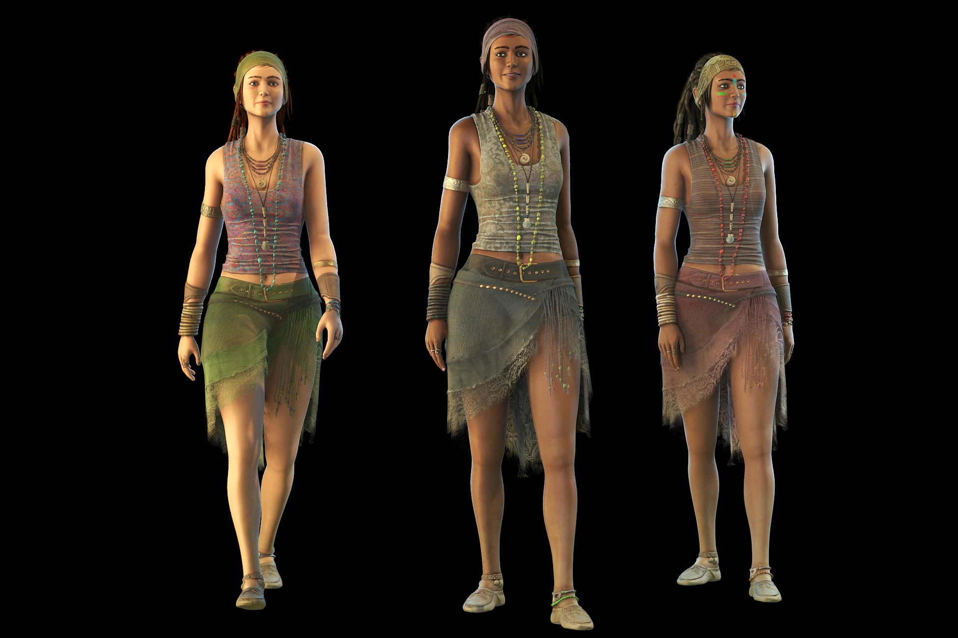 Modern Hippie Jessica | Characters | Unity Asset Store