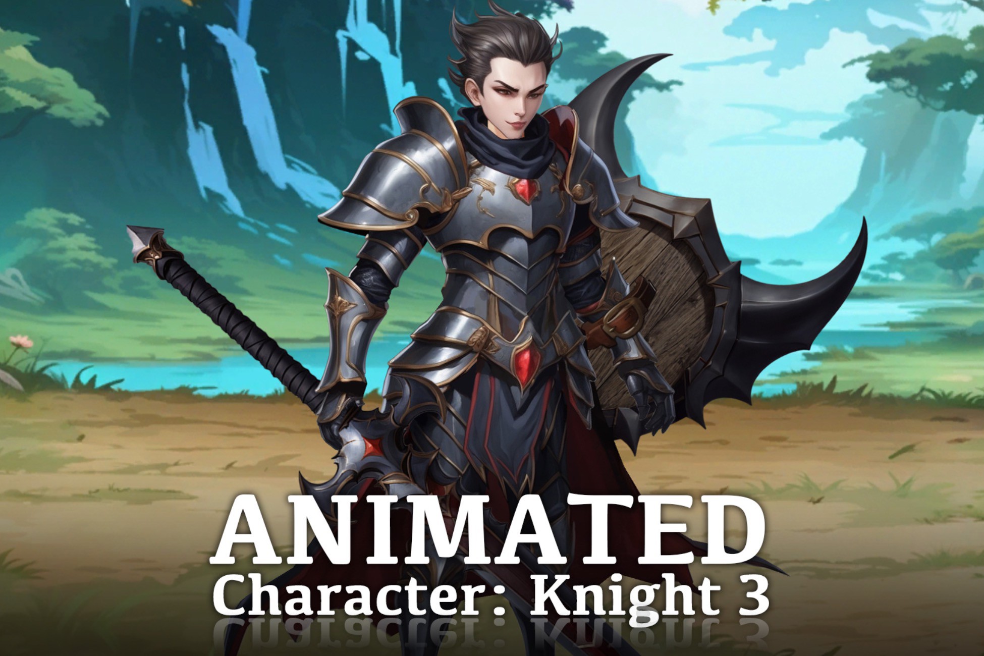 Animated 2D Character - Knight 3 (Spine) | 2D 캐릭터 | Unity Asset Store
