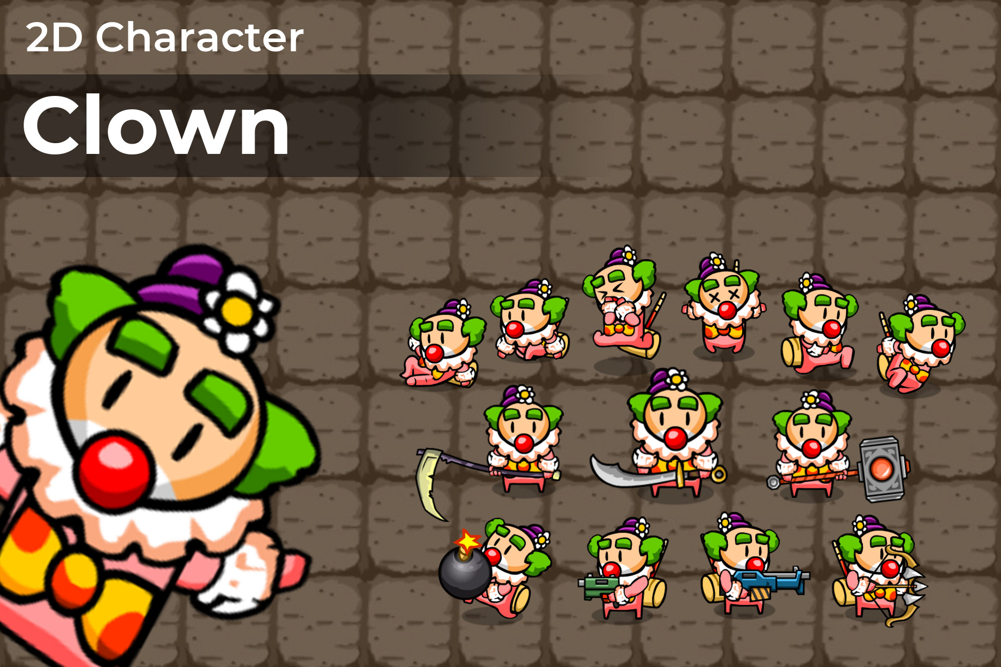 2D Character - Clown | 2D 캐릭터 | Unity Asset Store