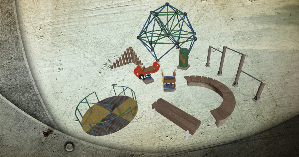 Playground collection HQ | 3D 외부소품 | Unity Asset Store
