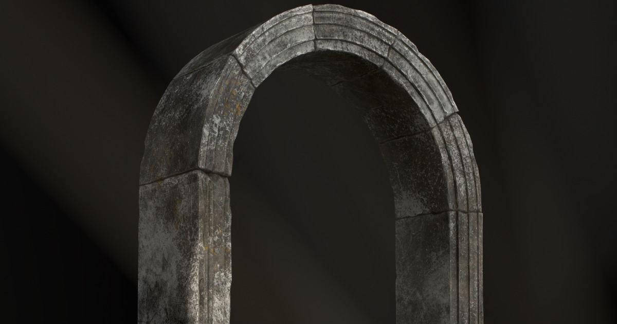 Medieval Round Stone Arch | 3D Exterior | Unity Asset Store