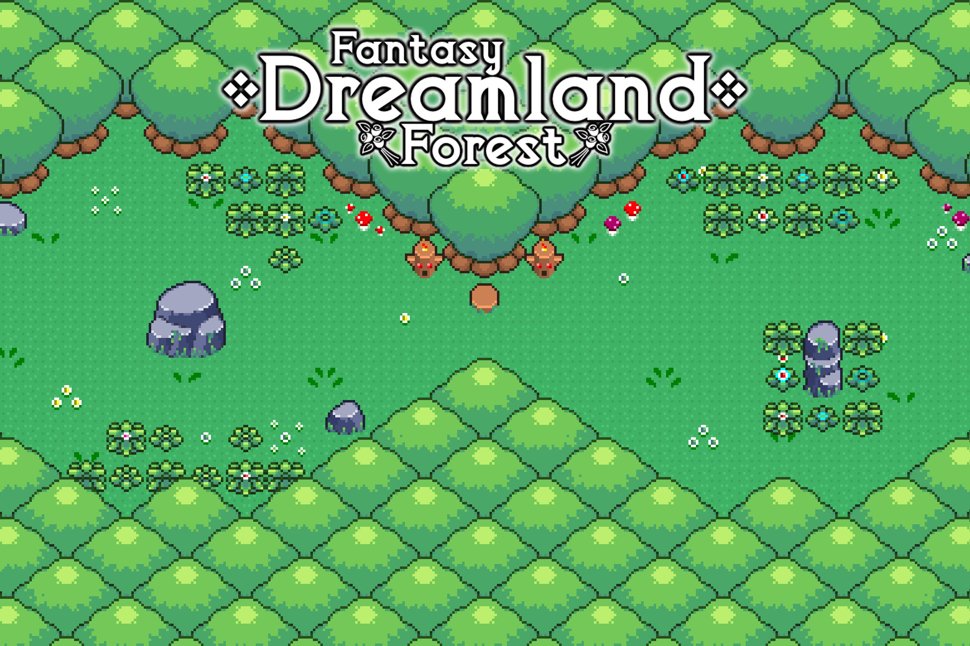 2D TopDown Forest Tileset - Fantasy Dreamland | 2D 环境 | Unity Asset Store