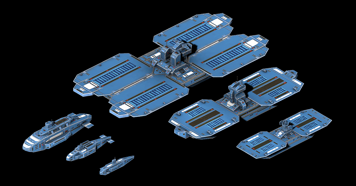 Scifi RTS Series: Aircraft Carriers + Submarines | 3D Sea | Unity Asset ...