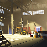 Low Poly Industrial Factory