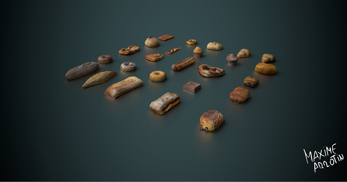 Lowpoly Bakery Products | 3D Food | Unity Asset Store