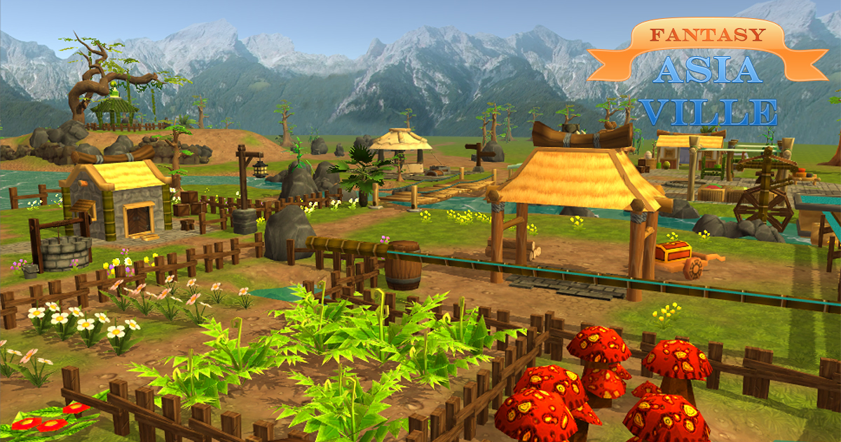 Fantasy Ville for RPG, MMO, MOBA | 3D Fantasy | Unity Asset Store