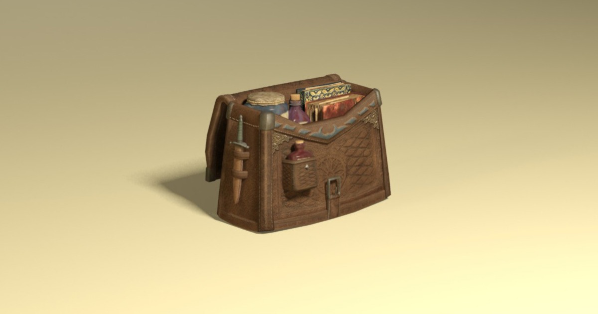 Magic adventurer bag with tools | 3D Tools | Unity Asset Store