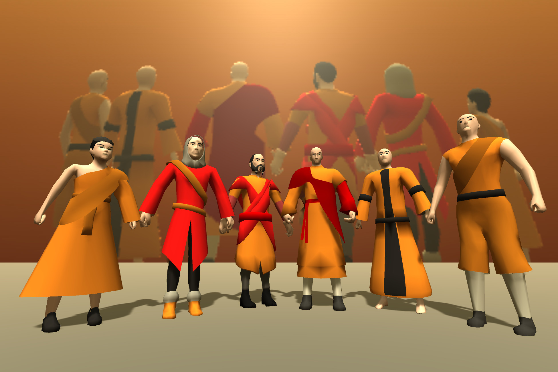 Buddhists 3d character | Characters | Unity Asset Store