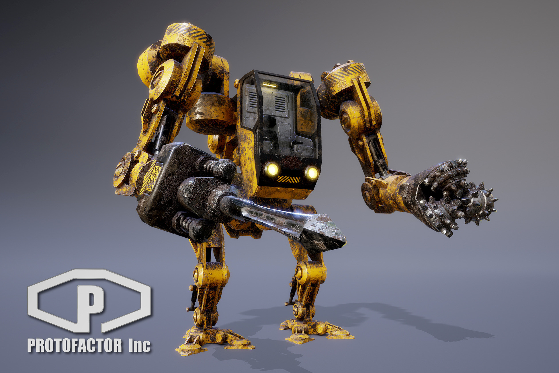 SCI FI: LIGHT MINING MECH | 3D Robots | Unity Asset Store