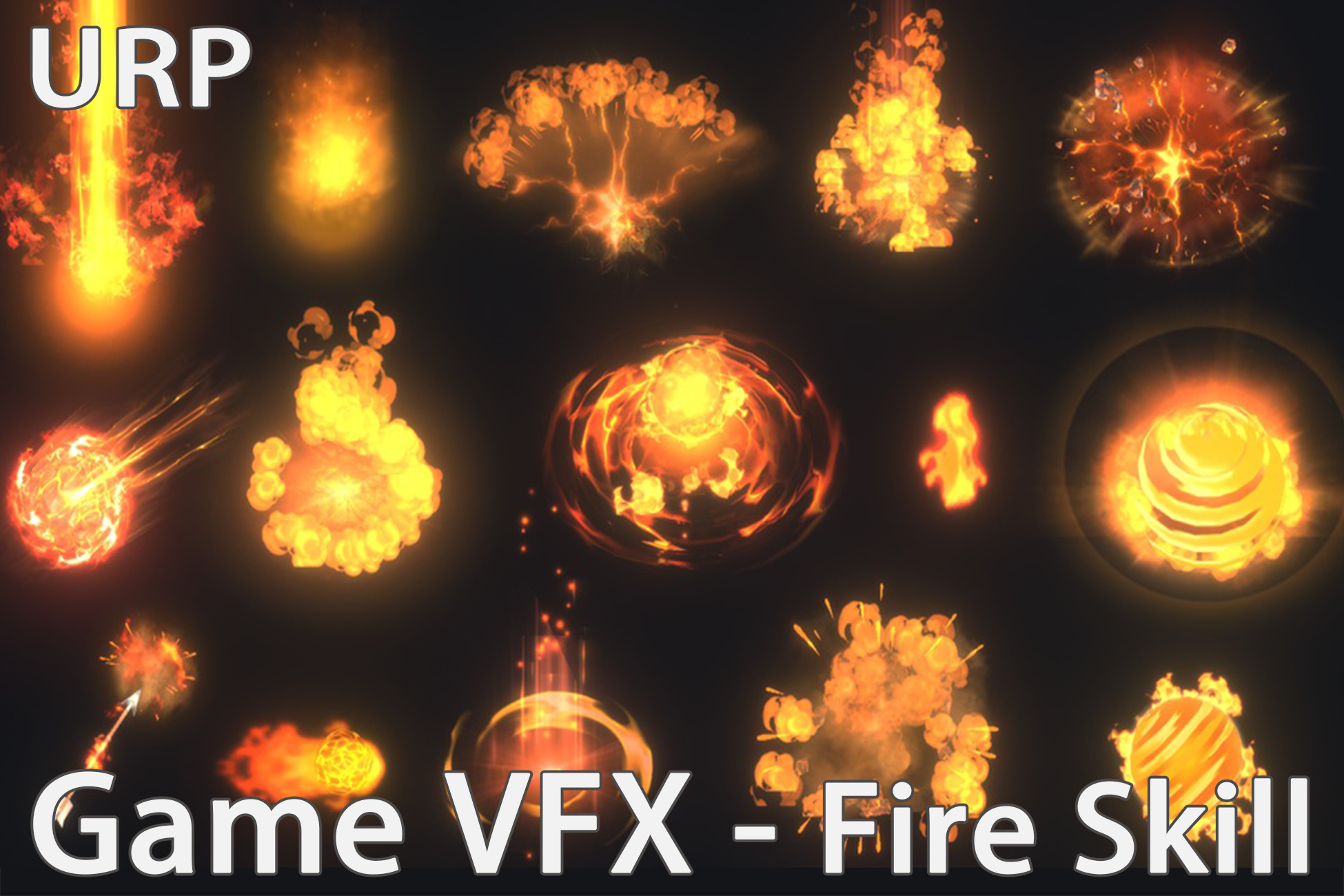 Game VFX - FireSkill Collection(URP) | 불 & 폭발 | Unity Asset Store