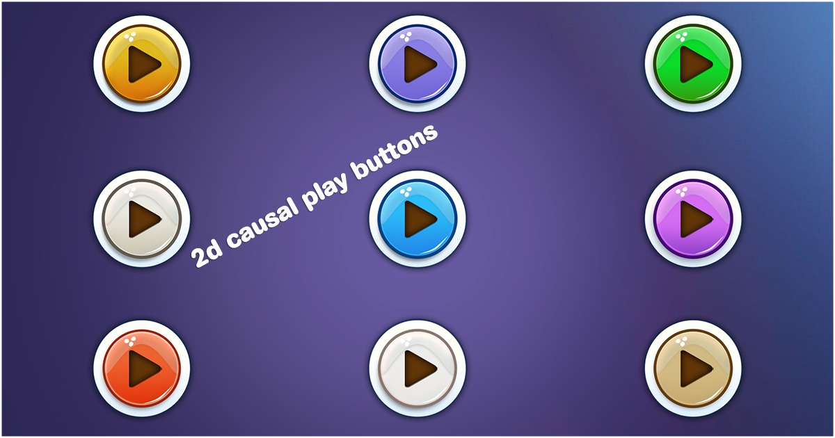 2D-CASUAL PLAY BUTTONS | 2D GUI | Unity Asset Store
