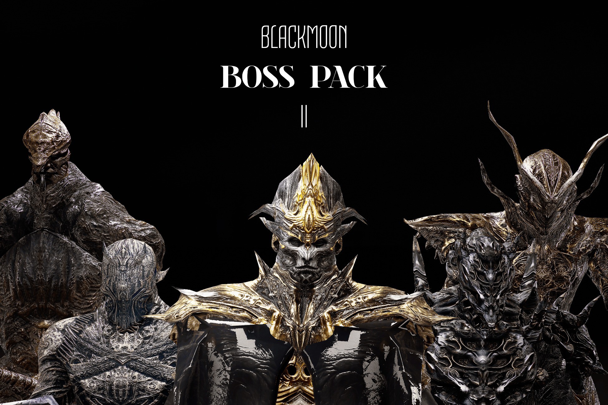 BlackMoon BOSS PACK 2 - 20+ Models Characters, Weapons and Items | 3D ...