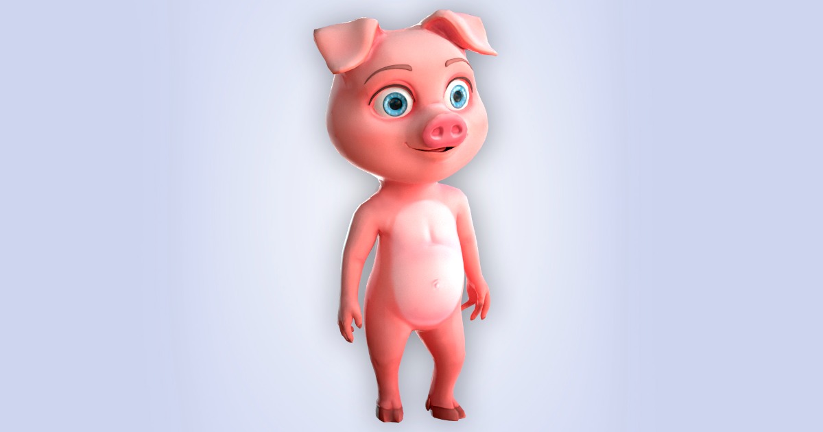 Pig Cartoon Nature | Characters | Unity Asset Store