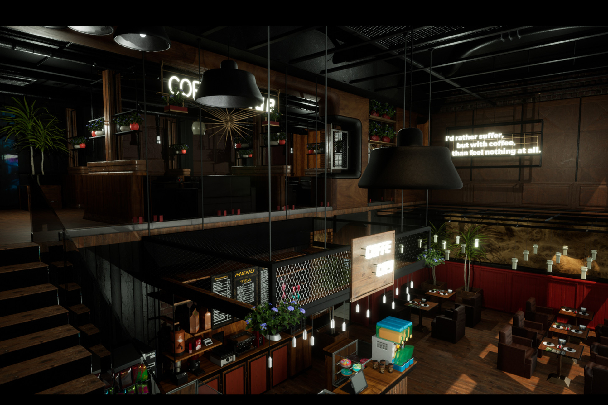 Coffee house Loft. | 3D Urban | Unity Asset Store