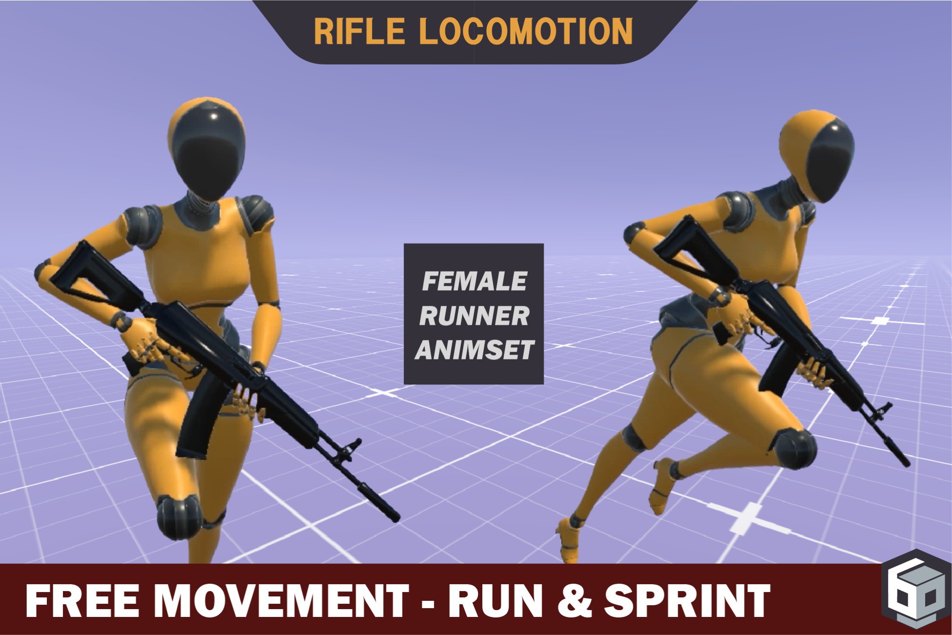 Female Rifle Animset - Free Run&Sprint | 3D 애니메이션 | Unity Asset Store