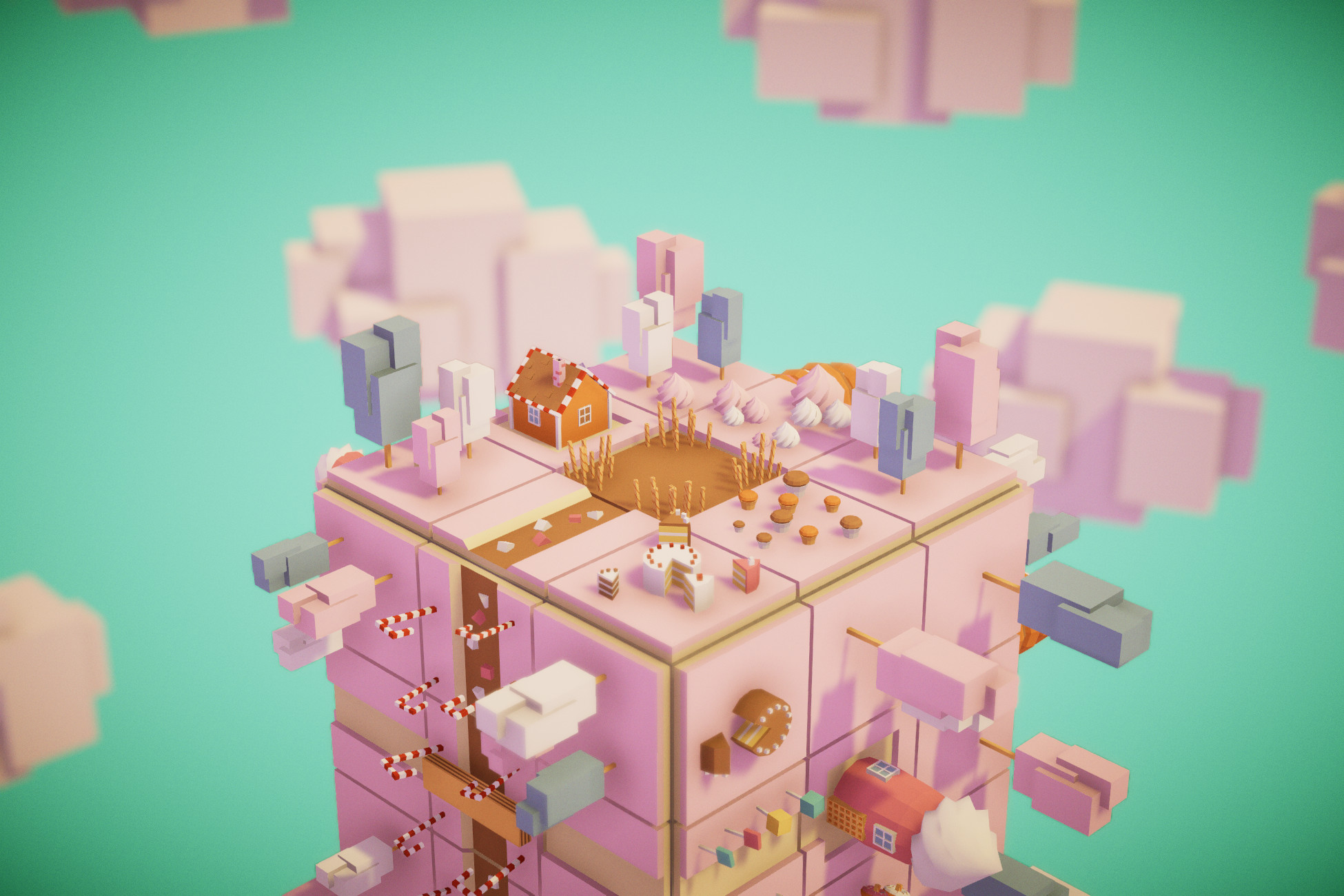 Low poly Candyland environment package | 3D Environments | Unity Asset ...