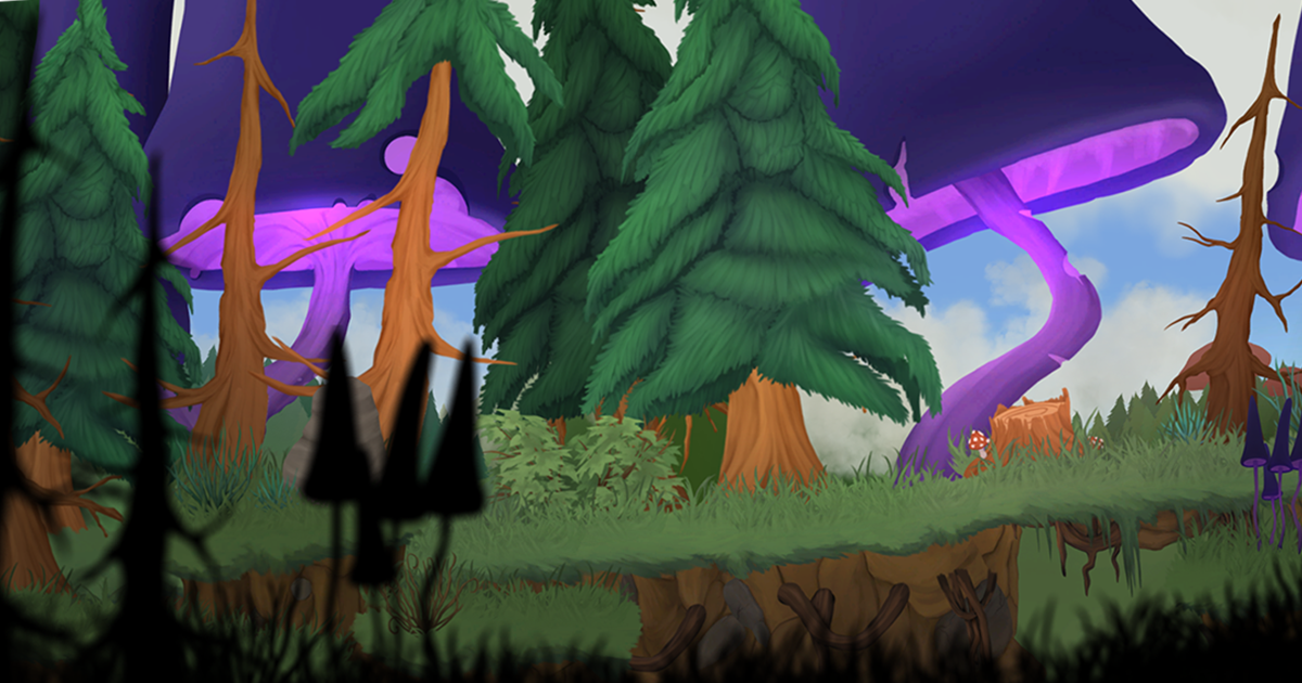 2D Sprite Game Assets - Mushroom Forest | 2D Environments | Unity Asset ...