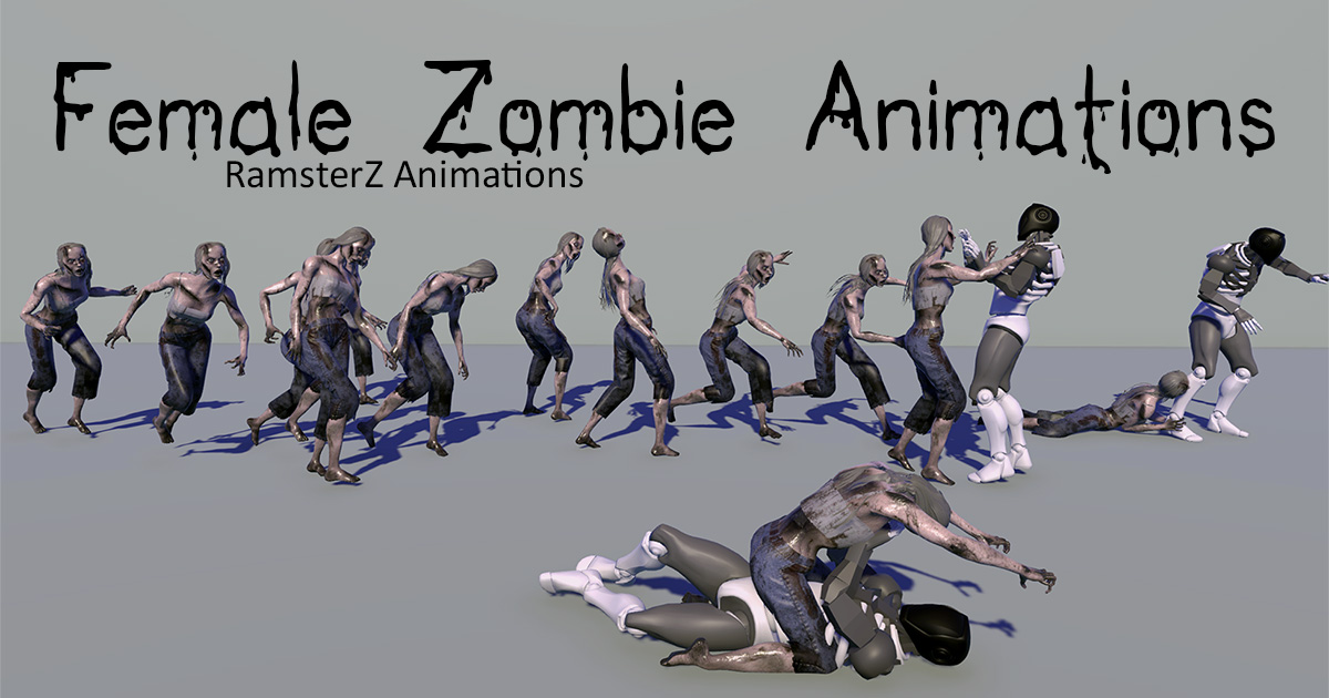 Female Zombie Animations | 3D Animations | Unity Asset Store