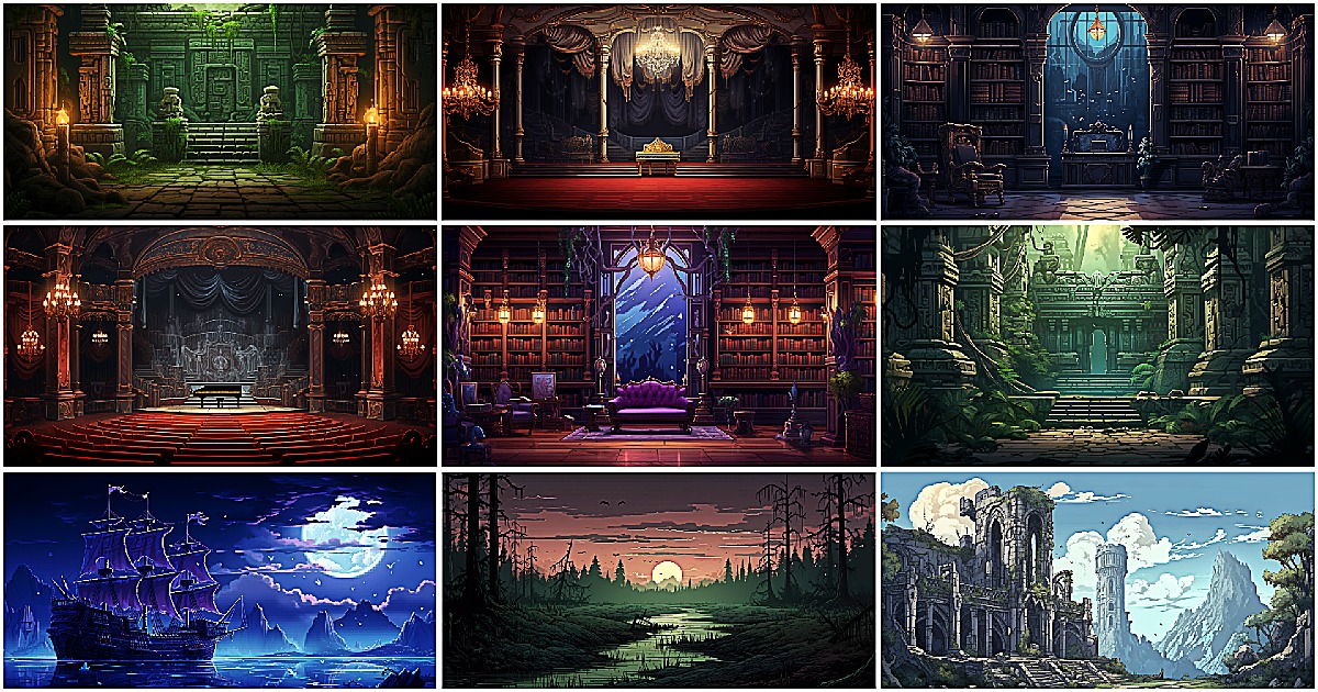 BACKGROUND - Pixel Mystery 2 | 2D Environments | Unity Asset Store