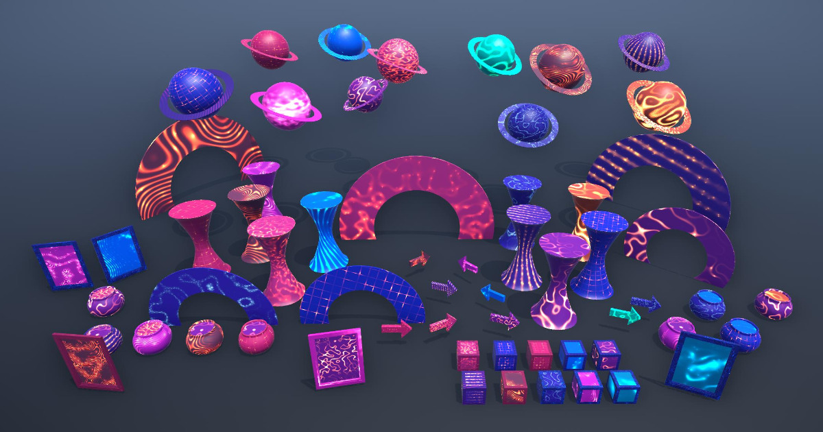 Animated Abstract Shader & Props | 3D Props | Unity Asset Store