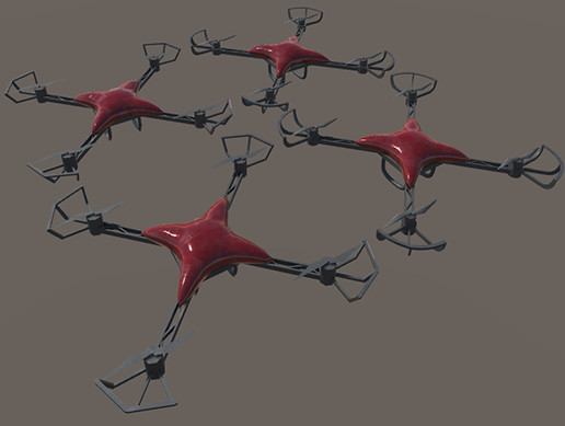 Simple quad drone. | 3D Air | Unity Asset Store
