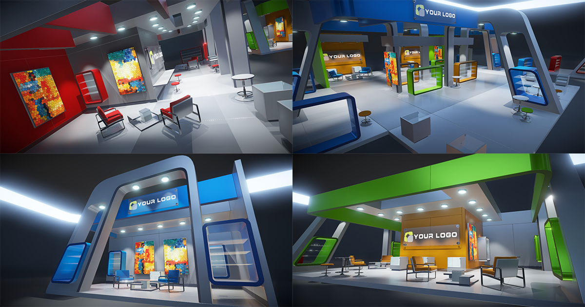 3D Exhibition Stand Vol 1 | 3D Environments | Unity Asset Store