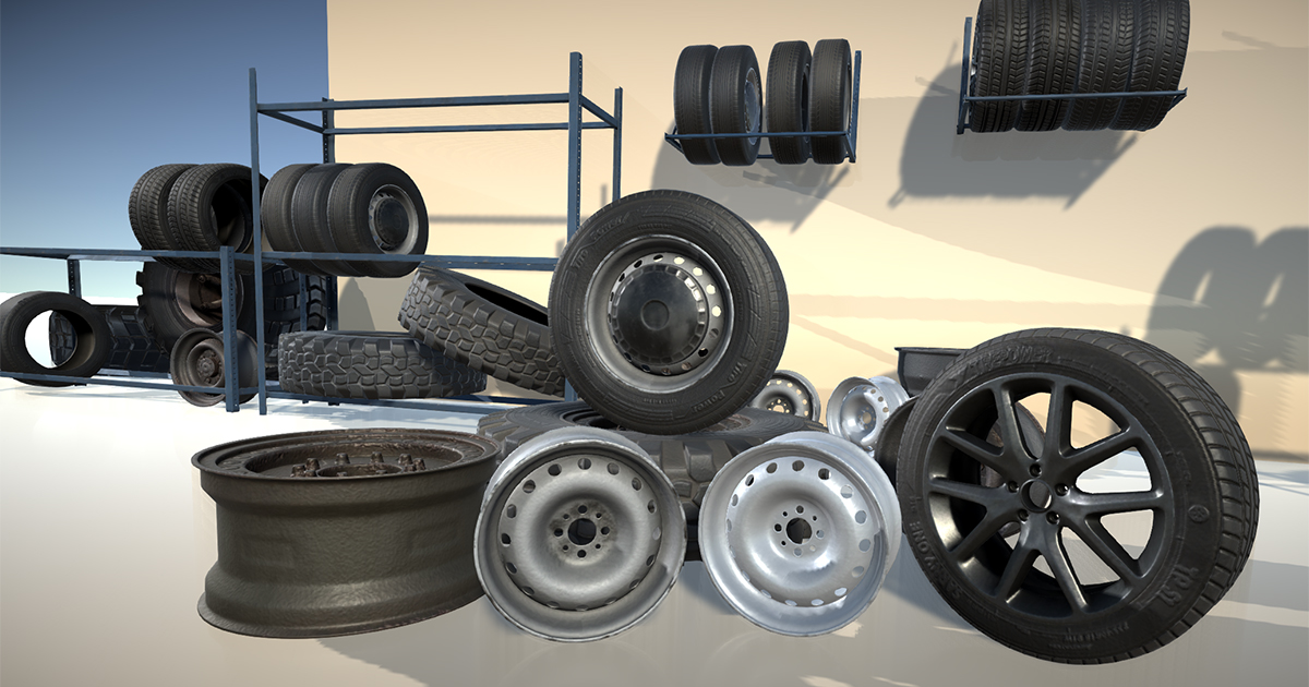 Wheel Mini Pack | 3D Props | Unity Asset Store