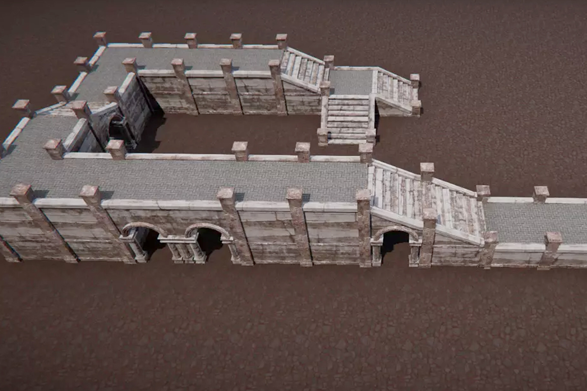 Modular Courtyard | 3D Historic | Unity Asset Store