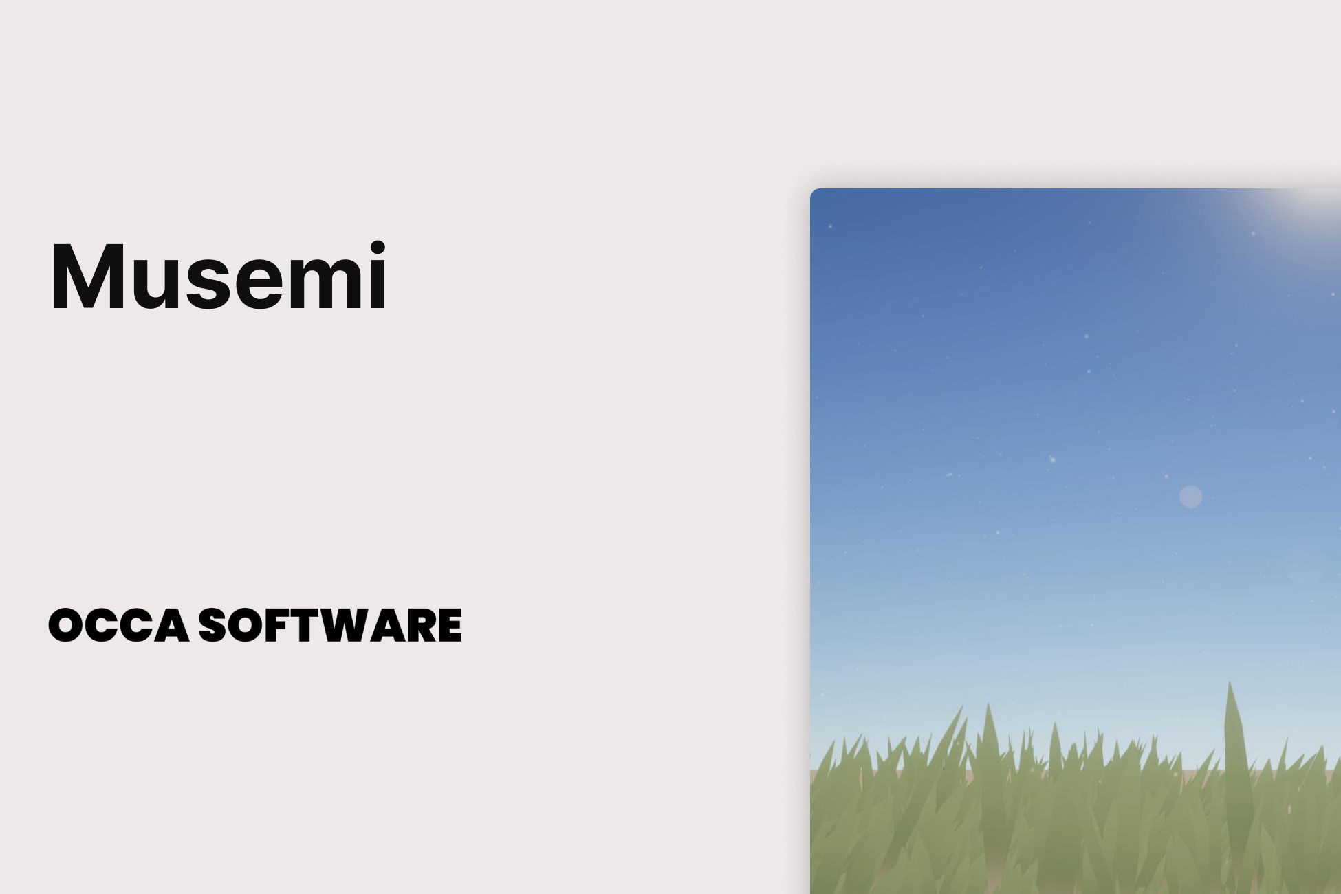 Musemi: Stylized Grass, Wind, and Ambient VFX | Environment | Unity Asset Store