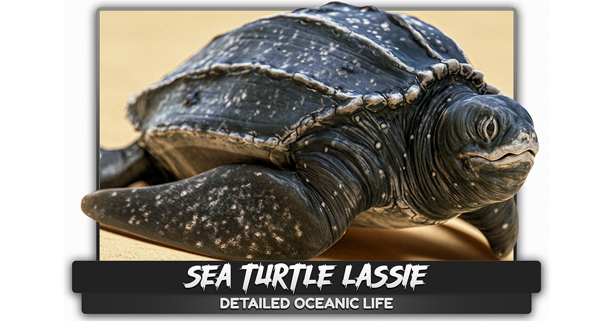 Sea Turtle - Lassie Reptile - Underwater Monster Creature - 36 ...