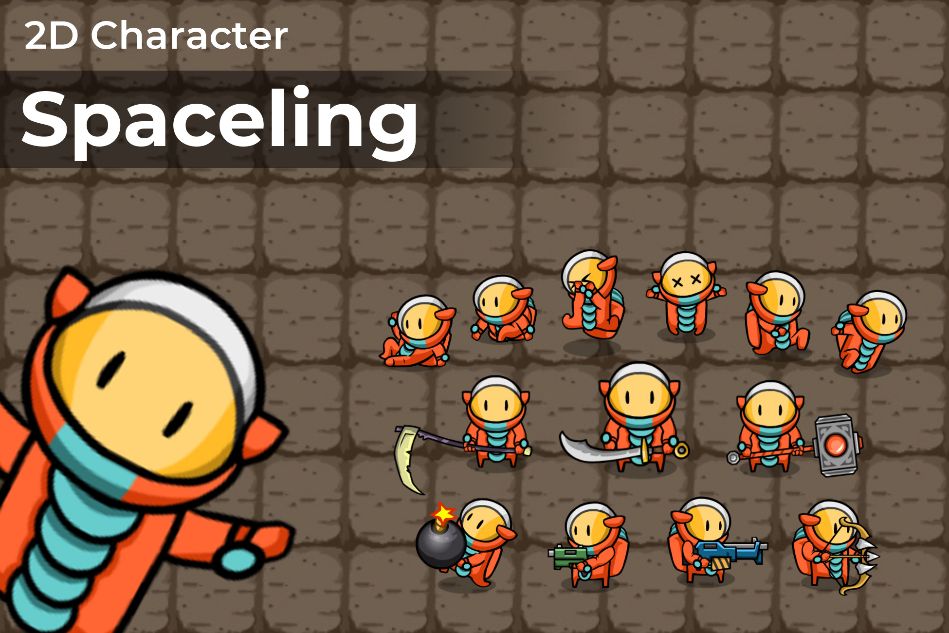 2D Character - Spaceling | 2D Characters | Unity Asset Store