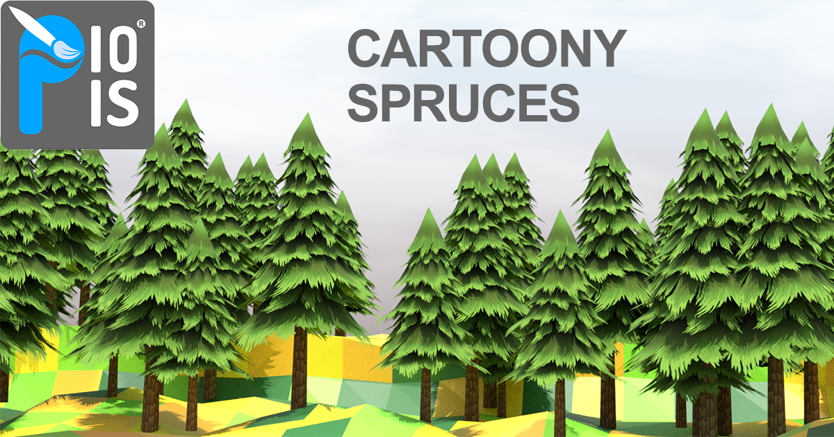 Cartoony Spruces | 3D 植物 | Unity Asset Store