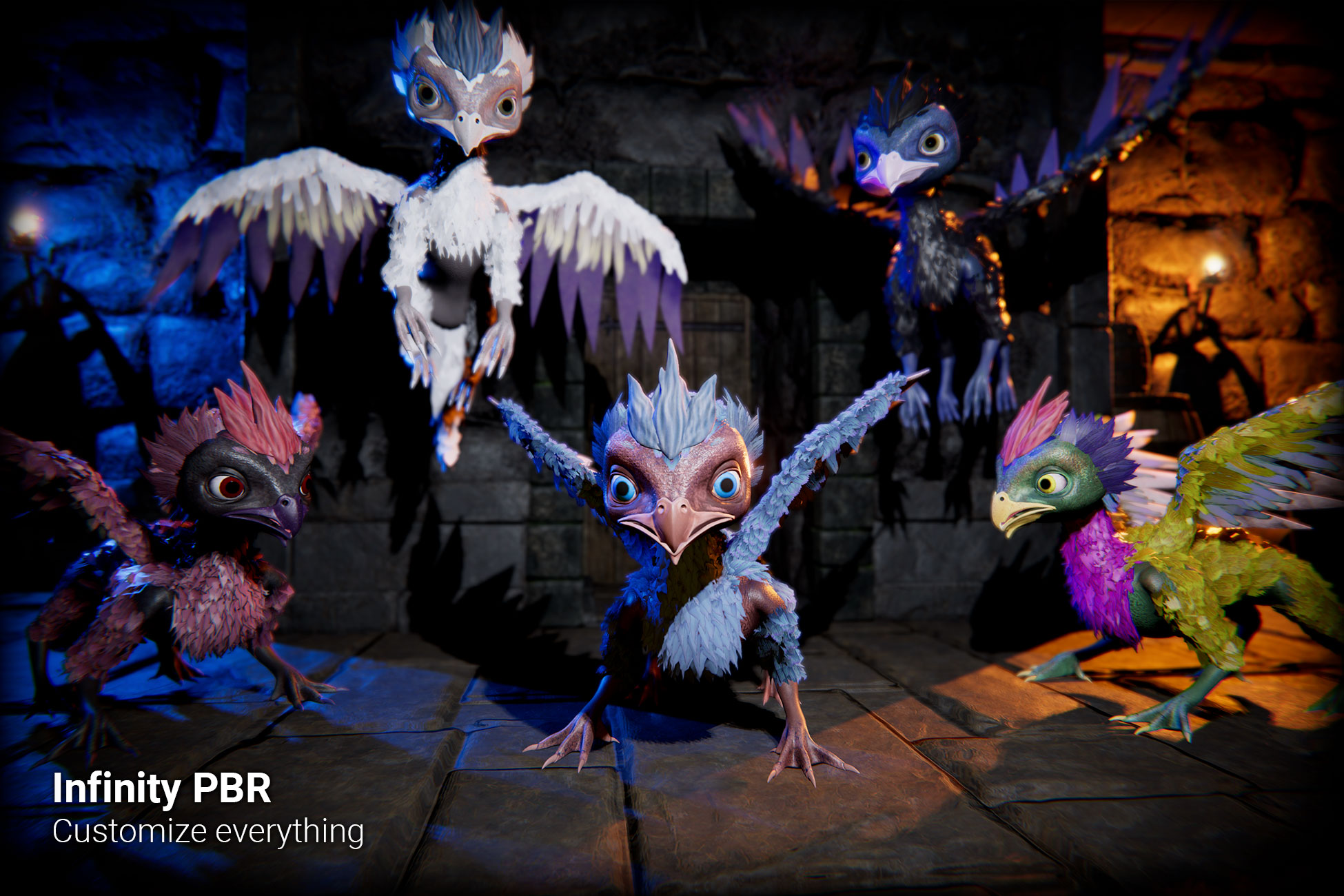 Birdy - Monster Creature - Cute Pack Series - Fantasy RPG/FPS | 3D ...