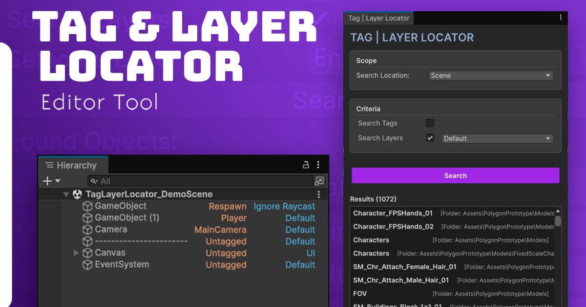 Tag & Layer Locator | GUI Tools | Unity Asset Store