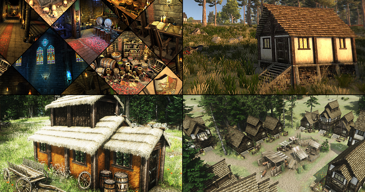 Medieval Village Kit Bundle | 3D Fantasy | Unity Asset Store