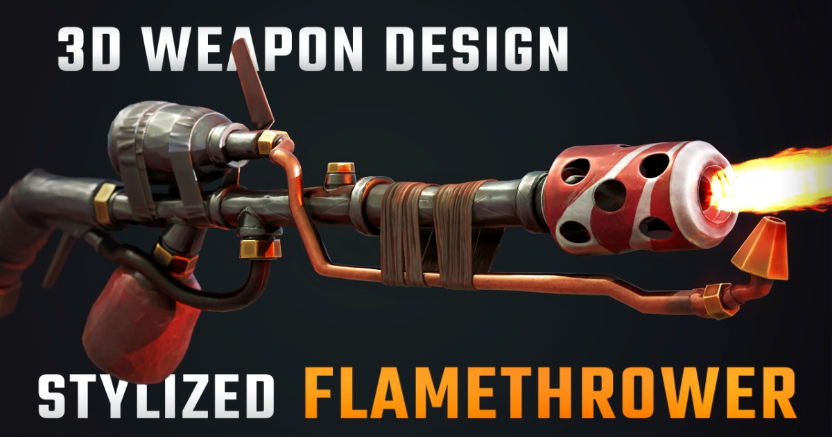 Stylized Flamethrower | 3D Weapons | Unity Asset Store