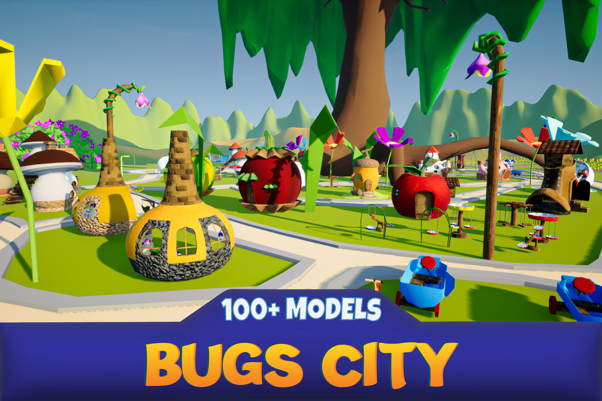 Bugs City Environment Pack v2.0 | 3D 都市 | Unity Asset Store