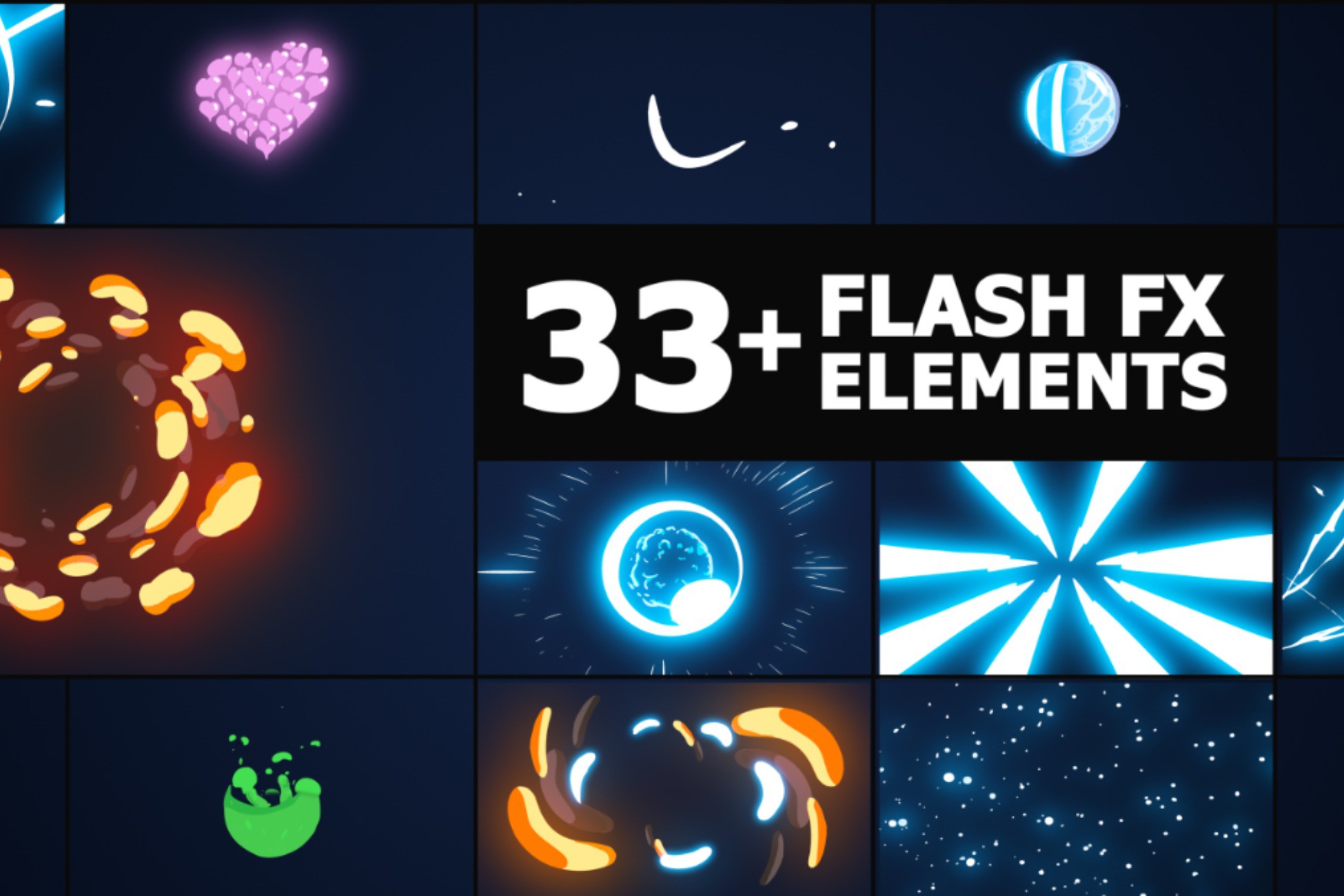 Flash FX Elements #1 | 2D Textures & Materials | Unity Asset Store